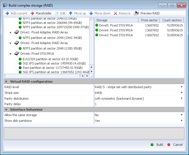 RAID Access Plugin – RAID Builder (para Windows) v.