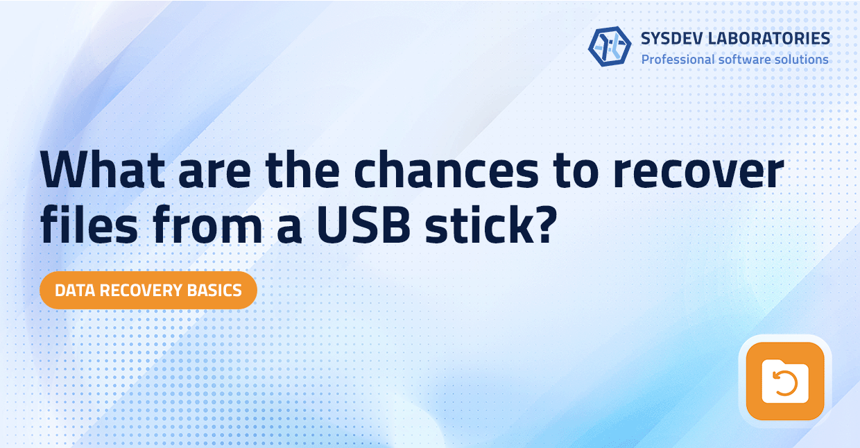 Is it possible to recover files from a USB stick?