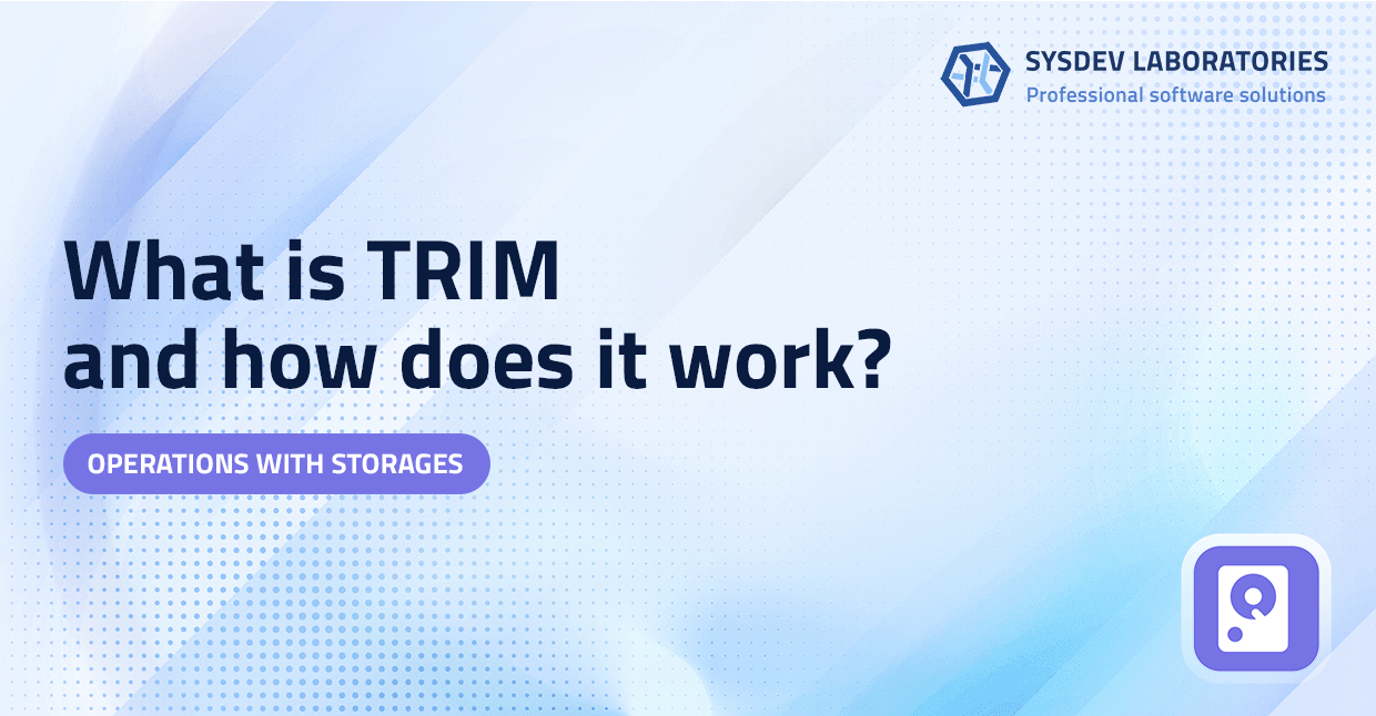 What is a TRIM operation on SSD and why is it important?