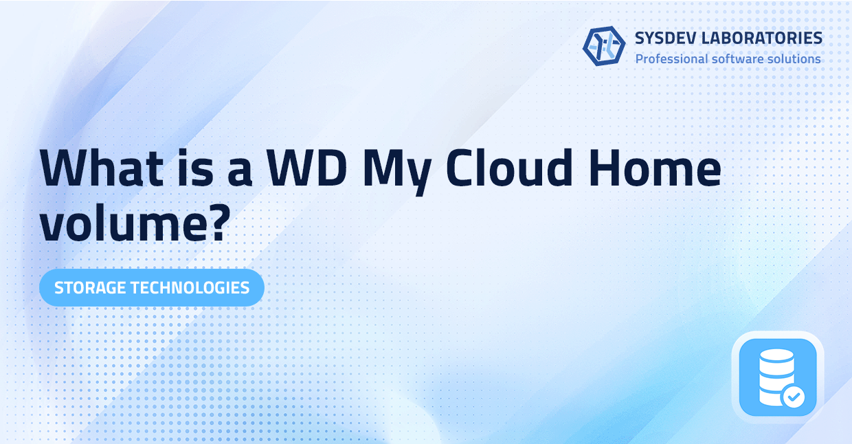 What is a WD My Cloud Home volume? The essential basics