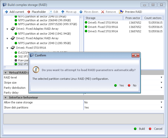 RAID Access Plugin – RAID Builder for Windows v.